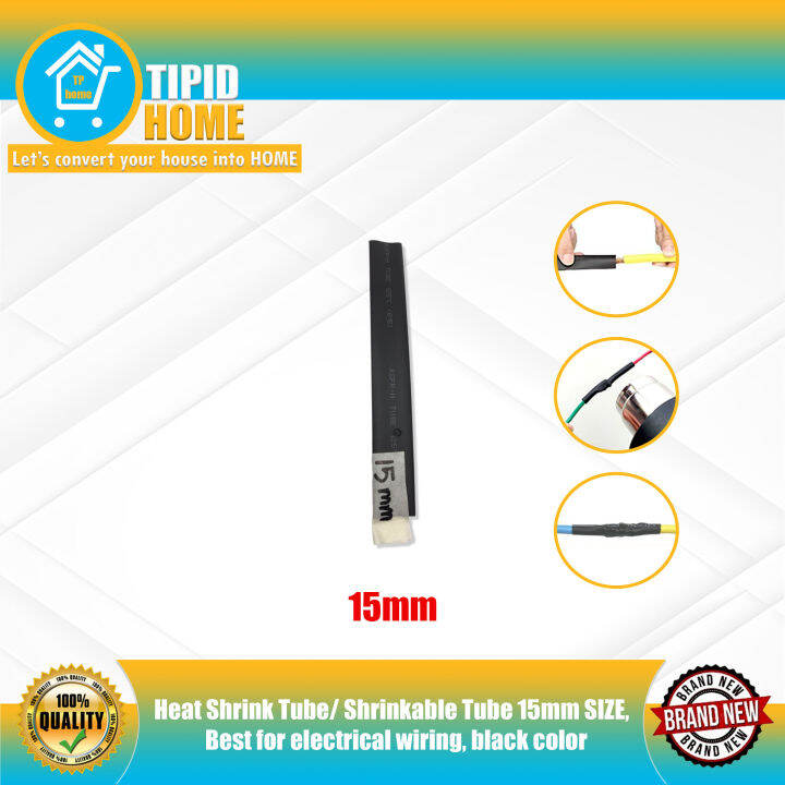 Heat Shrink Tube/ Shrinkable Tube 15mm SIZE, Best for electrical wiring ...