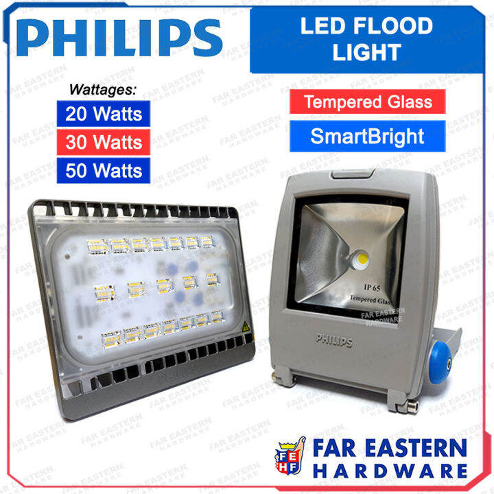 PHILIPS LED Floodlight Smart Bright 20W | 30W | 50W Flood Light | Lazada PH