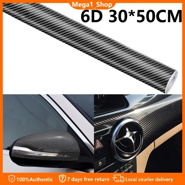 New Car 6D Carbon Fiber Sticker Waterproof Vinyl motorcycle Wrap Sheet ...