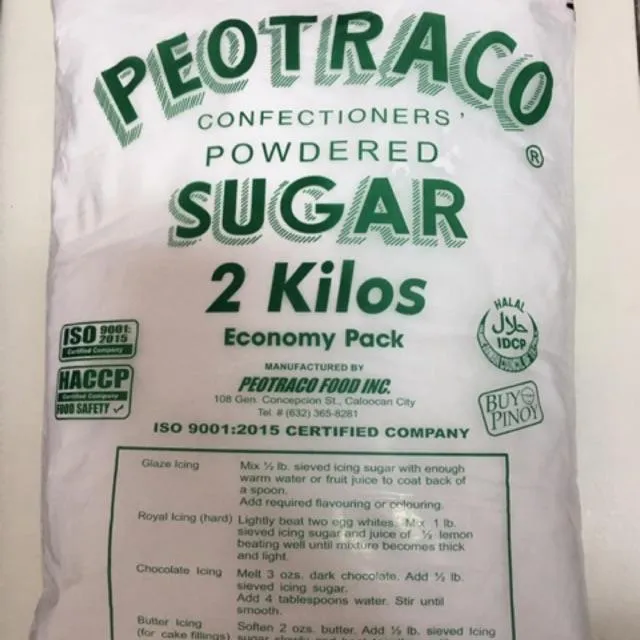 Peotraco Powdered Sugar 2kg | Lazada PH