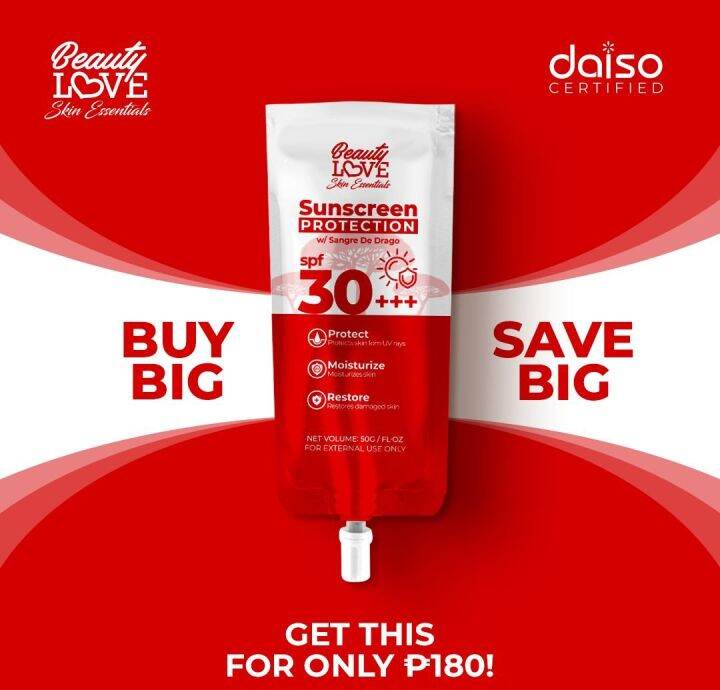 Beauty Love Big Sunscreen Protection SPF30++ 50grams na!! - New ...