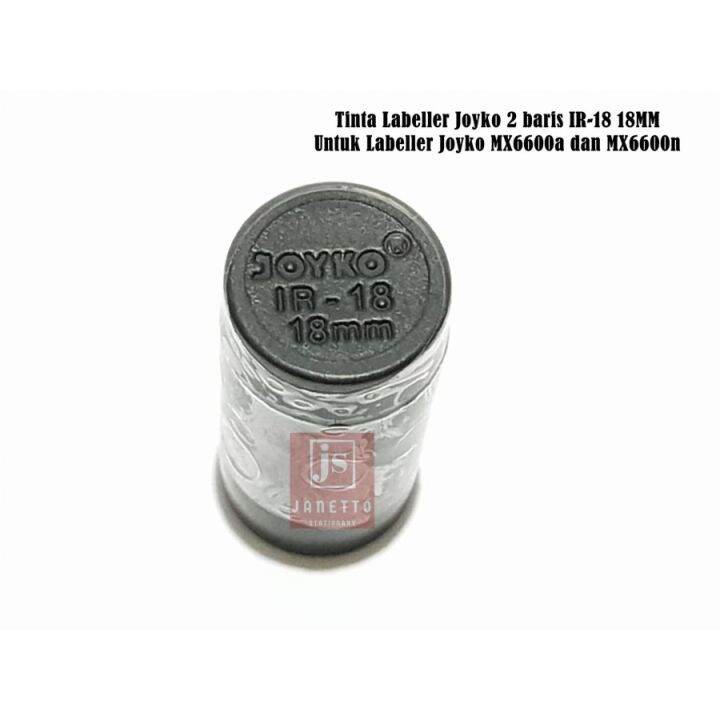 Tinta Label Harga 2 baris Joyko IR-18 Buat Labeller MX-6600A atau MX ...