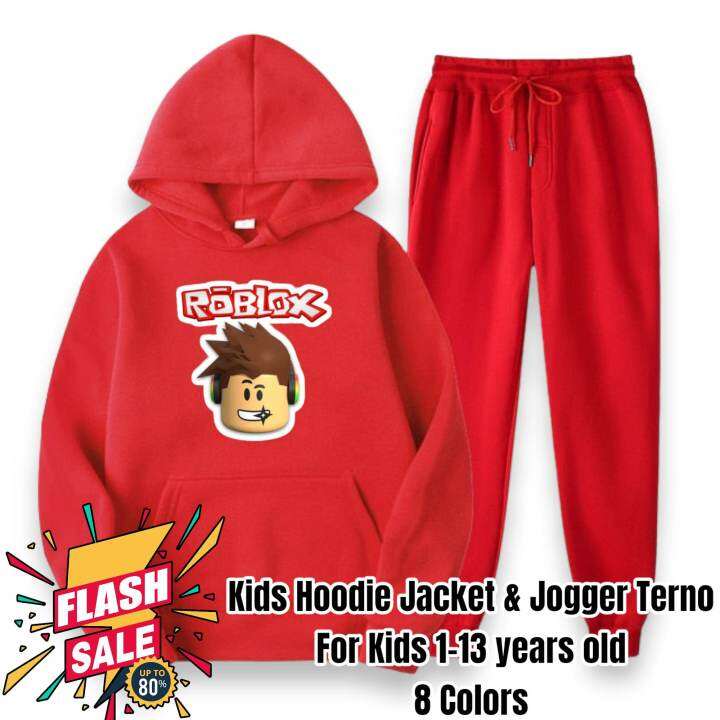 7 ROBLOX GAME GAMER GAMES KIDS TERNO HOODIE JACKET & JOGGER PANTS SET ...