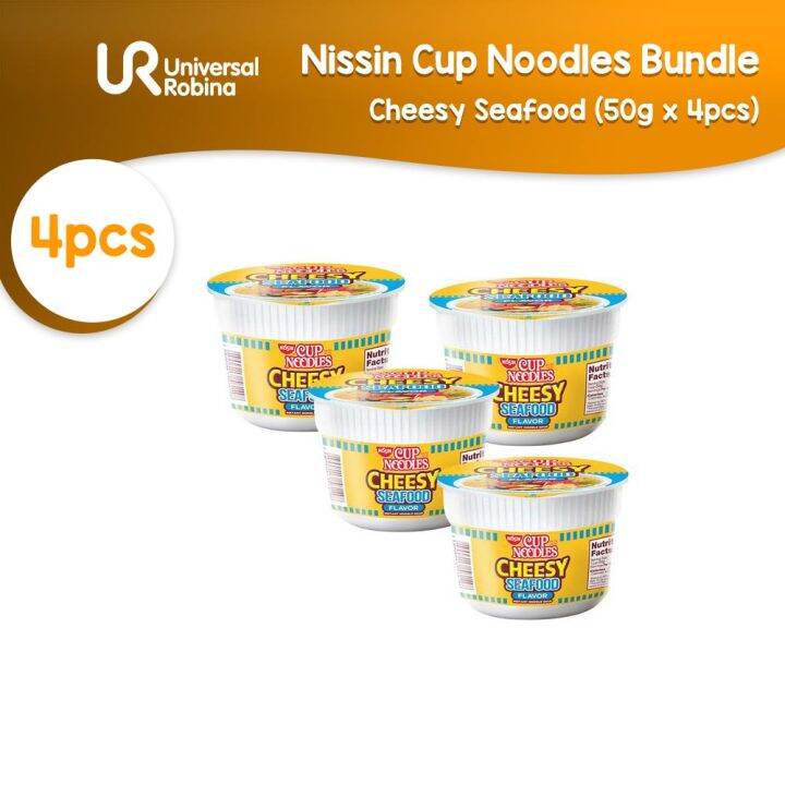 Favourable activity Nissin Cup Noodles Mini Cheesy Seafood - 4 Packs ...