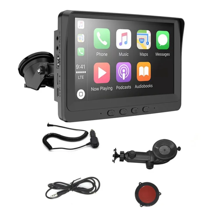 【Ready Stock&COD】Car Monitor Portable Wireless CarPlay Navigation for ...