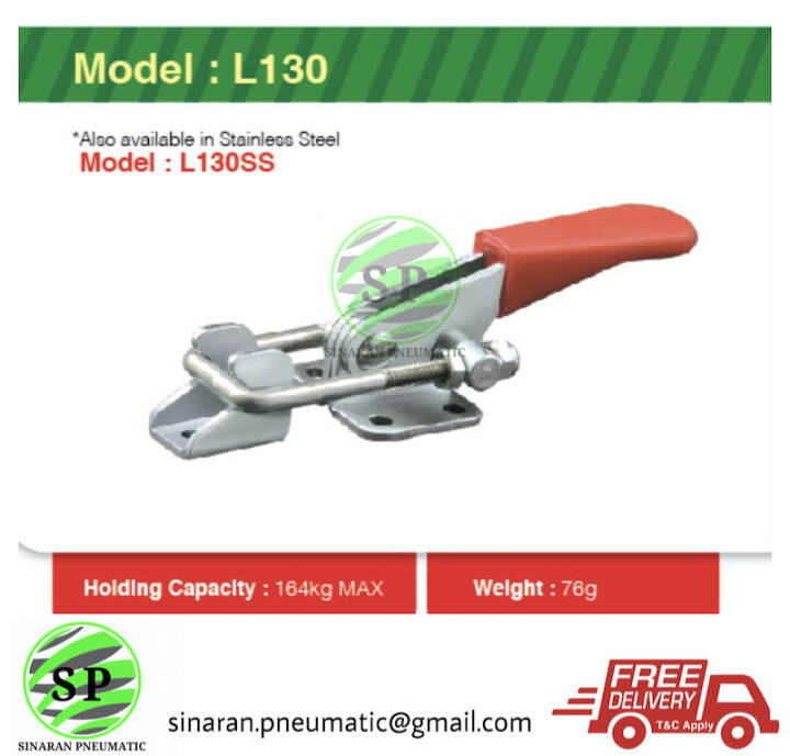 JS Latch Type Toggle Clamp L130 & L130SS Series Maximum Safe Load 164 ...