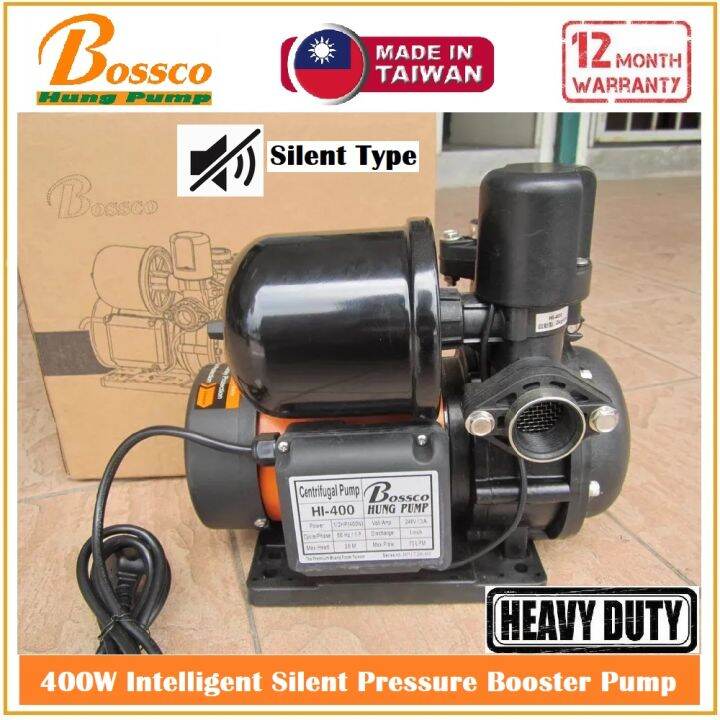 Bossco Taiwan 400W HI-Intelligent Silent Pressure Booster Pump HI-400 ...