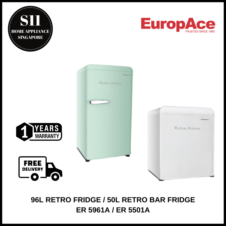 EUROPACE ER 5961A 96L RETRO FRIDGE / ER 5501A 50L RETRO BAR FRIDGE - 1 ...