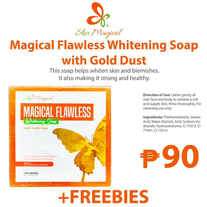 Skin Magical Flawless Whitening Soap with Gold Dust | Lazada PH
