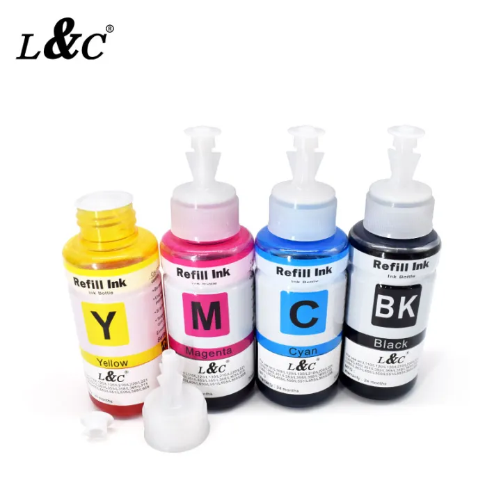 L&C Epson L120 Ink T664 664 Set Premium Refill Ink Compatible For ...