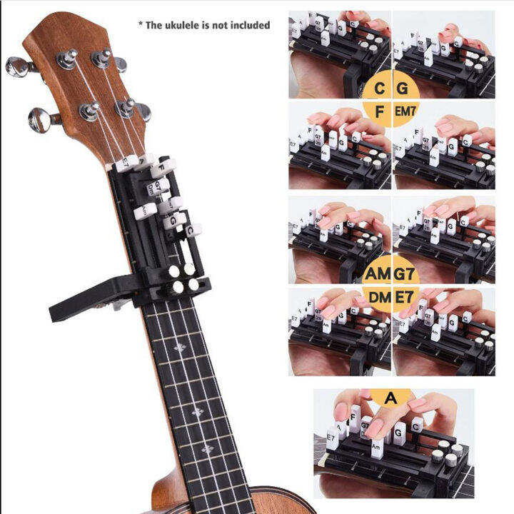 BNMUSIC Portable Ukulele Finger Exerciser Guitar Chord Trainer Tool for ...