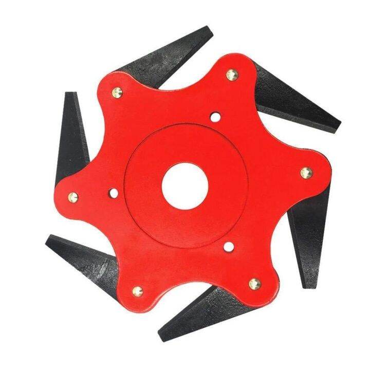 6 Teeth Brush Cutter Blade Trimmer Metal Blades Trimmer Head Garden ...