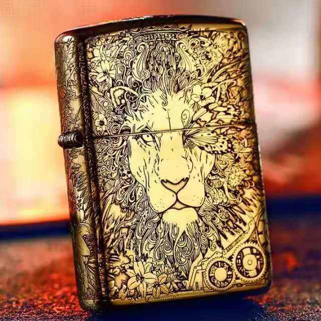 Ecthing Brass Lion Zippo Lighter | Lazada