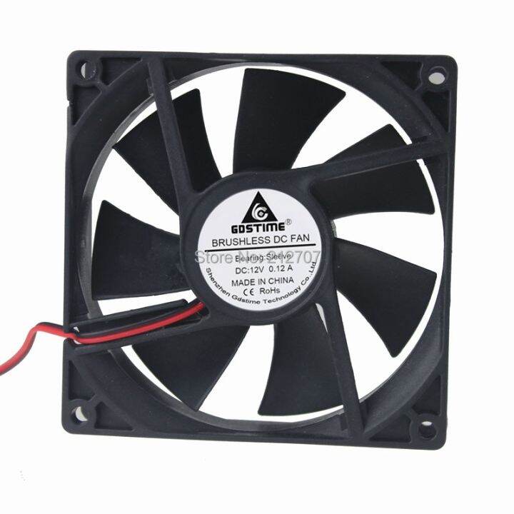 ☑ 1Pcs Gdstime 9225 DC 12V 2Pin 92mm x 25mm Brushless Cooling CPU Cooler Fan | Lazada.co.th