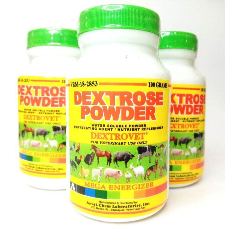 [VET SUPPORT] 3bottles 100g dextrose powder (dextrovet) water soluble ...