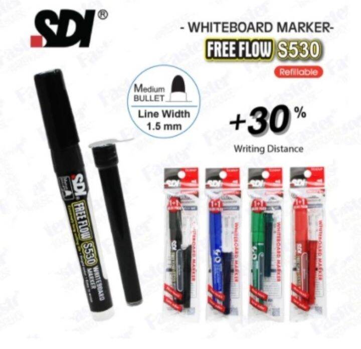 Spidol Whiteboard SDI (Buy 1 get 1) Beli 1 Bonus refill 1 | Lazada ...