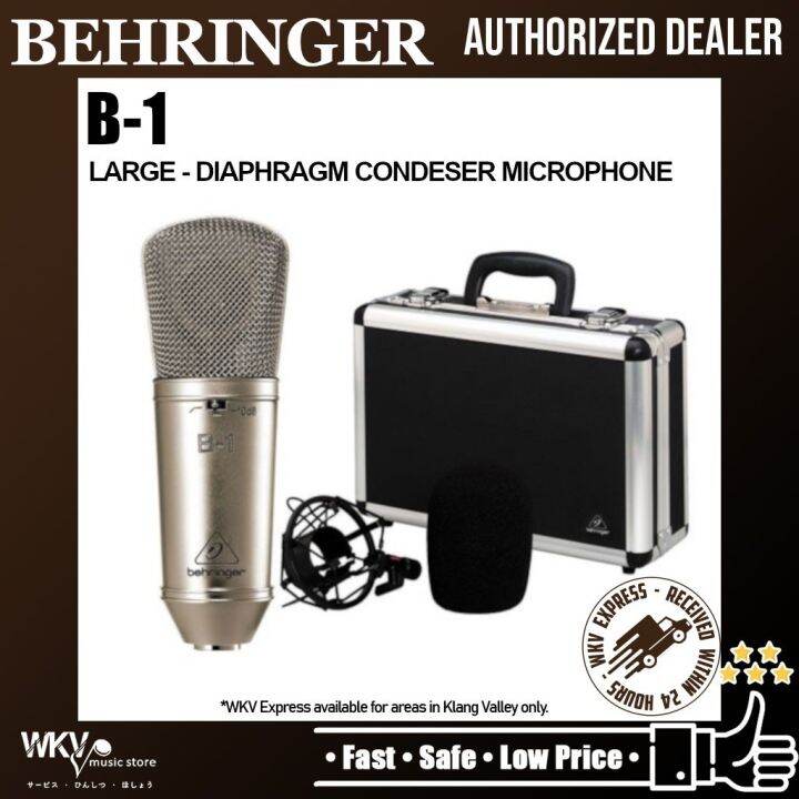 Behringer B-1 Gold Sputtered Large Diaphragm Studio Condenser ...