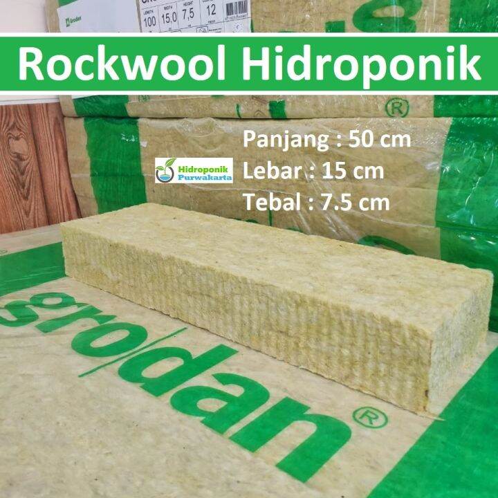 ROCKWOOL HIDROPONIK GRODAN MURAH BERKUALITAS UNTUK 360 KOTAK TANAM ...