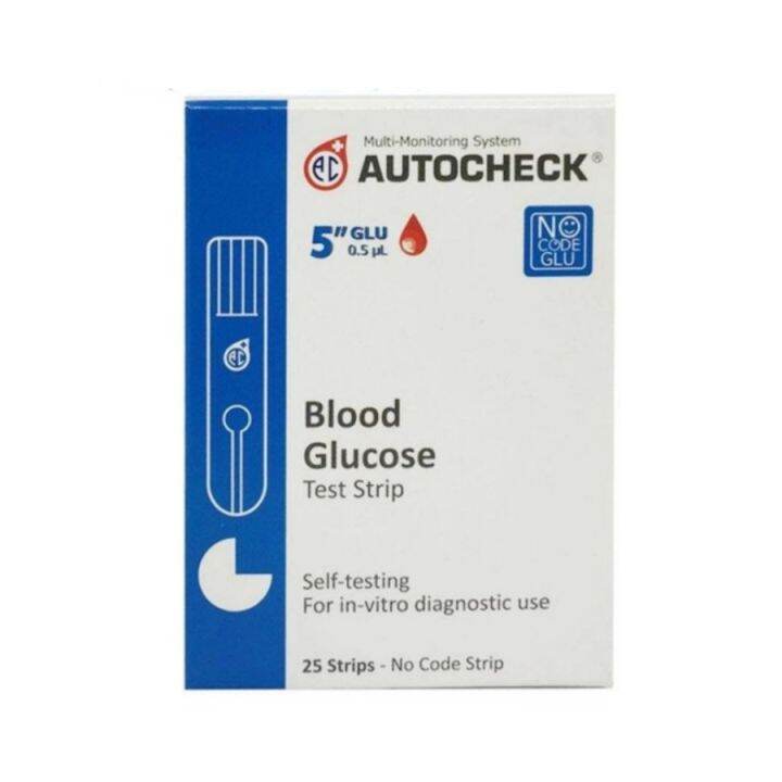 Strip Gula Darah Autocheck Glucose Stik Gula Darah Autocheck | Lazada ...