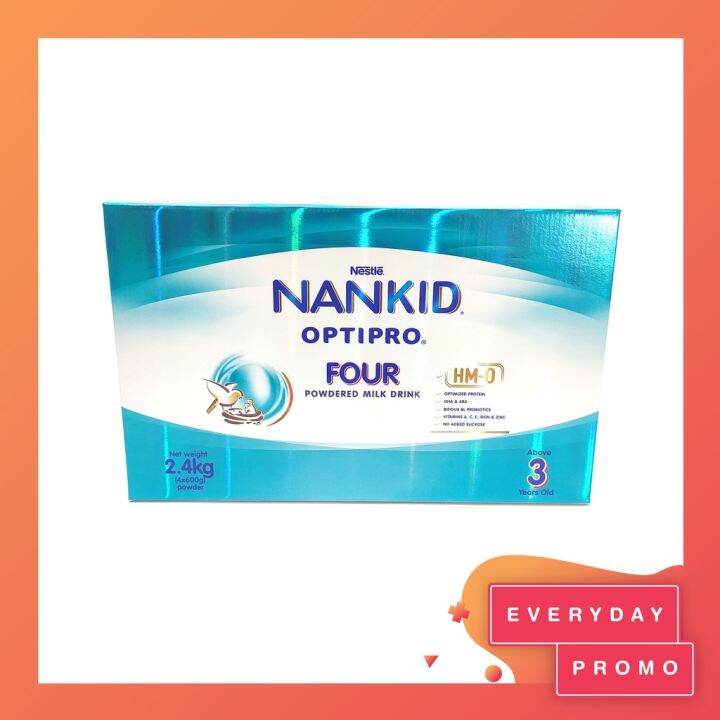 Nan Kid OptiPro Four Powdered Milk Above 3 Years Old 2.4kg | Lazada PH