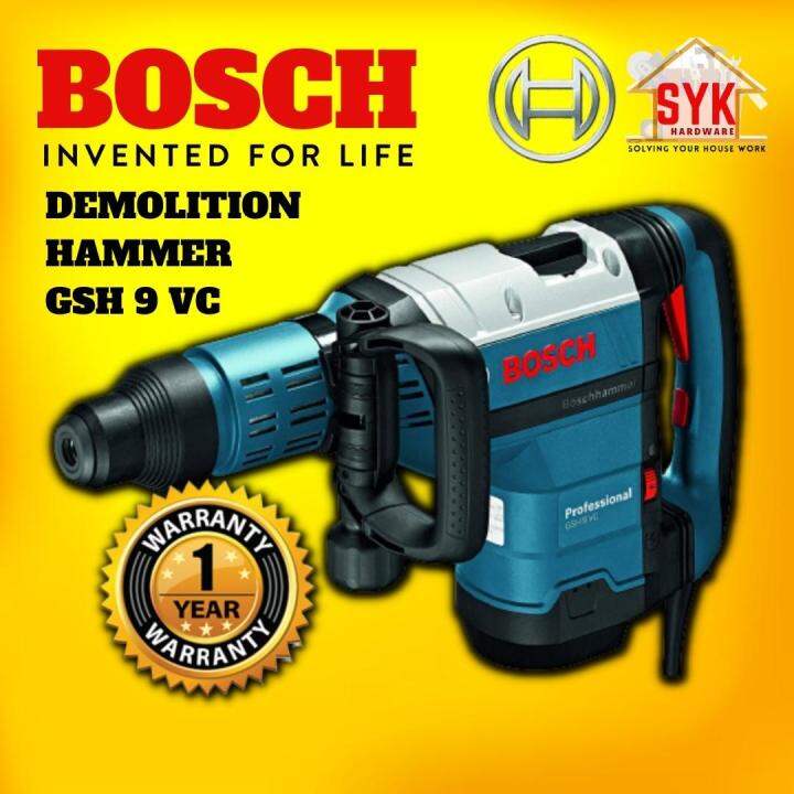 SYK BOSCH GSH 9 VC Heavy Duty Demolition Hammer Electric Concrete ...