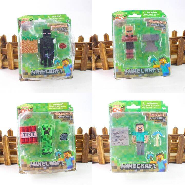 ♂♣☄ 7Style Pixel Game Minecraft Steve Alex Creeper Zombie Enderman Iron ...