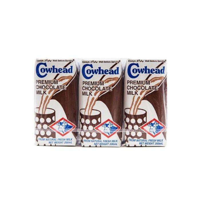 Cowhead Chocolate Milk 200mL x 3 [Fresh Milk - UHT Milk] | Lazada PH