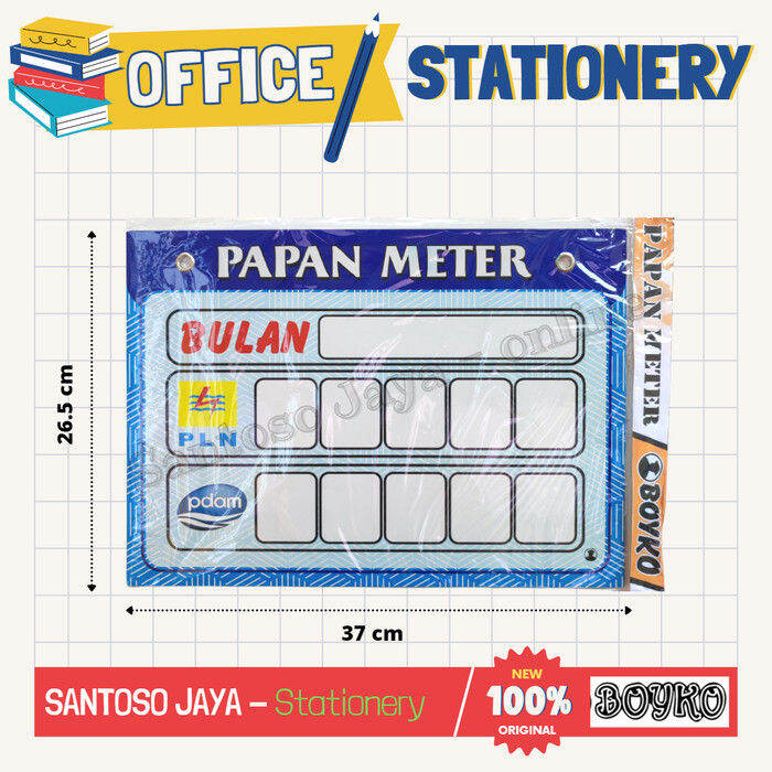 Papan Meter PLN PDAM BOYKO - Papan Listrik PAM Meteran | Lazada Indonesia
