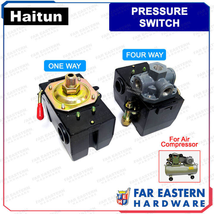 HAITUN Pressure Switch For 1/4" Air Compressor 1 | 4 Way Lever | Lazada PH