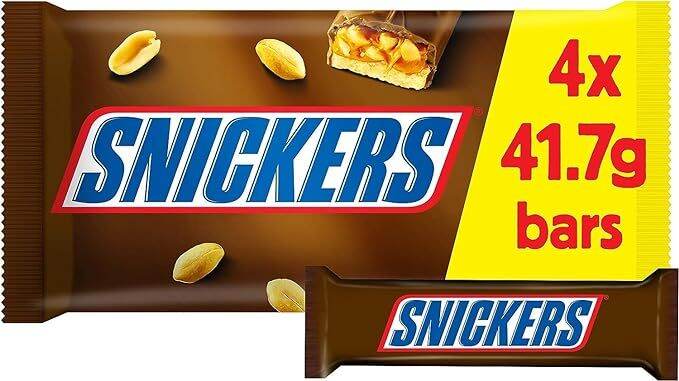 Snickers Chocolate Bars Multipack, Chocolate Gift, Milk Chocolate ...