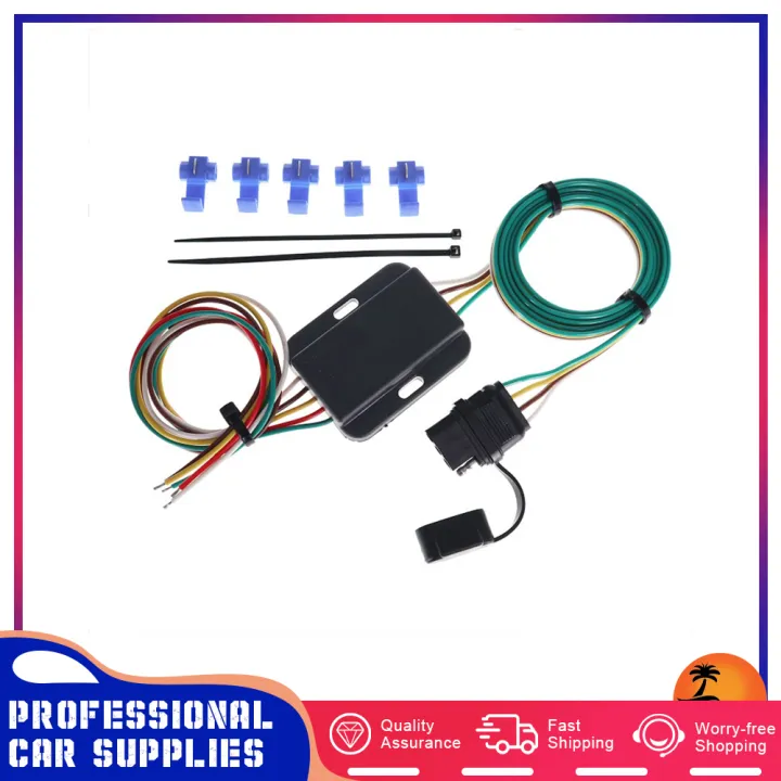 4Pin 12V Trailer Hitch Wiring Tow Harness 4 Way Flat Trailer Connector ... 4Pin 12V Trailer Hitch Wiring Tow Harness 4 Way Flat Trailer Connector ...