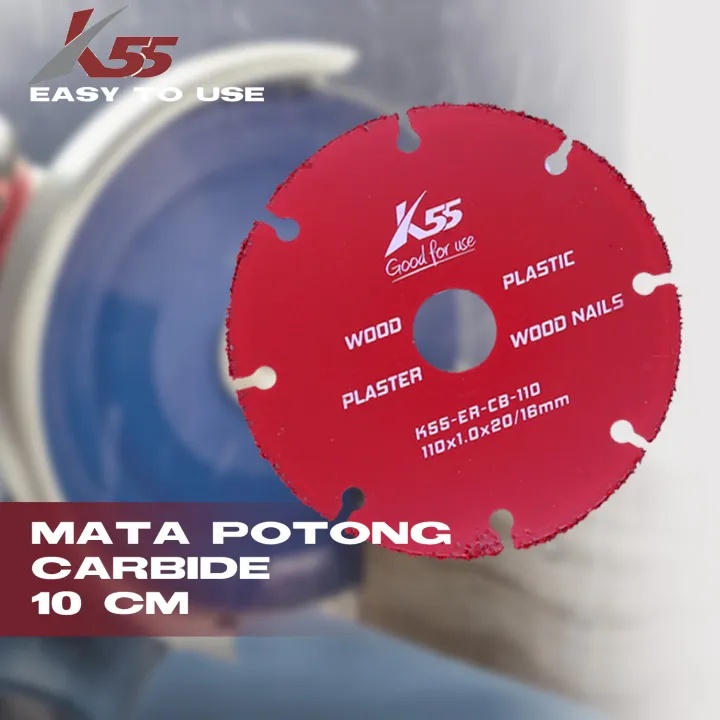 K55 Mata Gerinda Potong Carbide 110mm CARBIDE BLADE 4" Grinda Potong ...