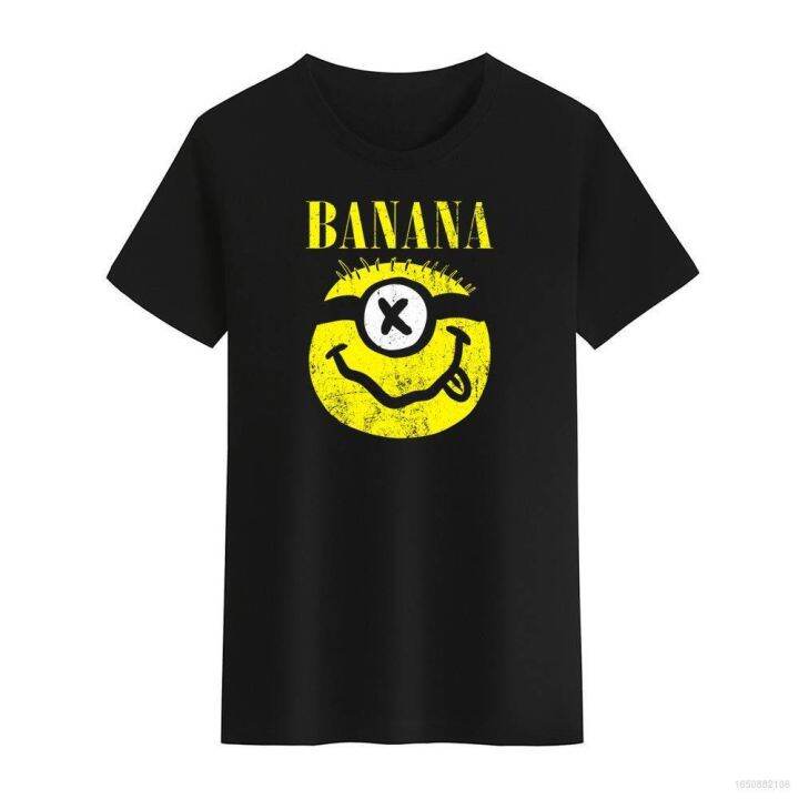 2022 Summer Anime Banana Minions Design T-Shirt For Men Women Black ...