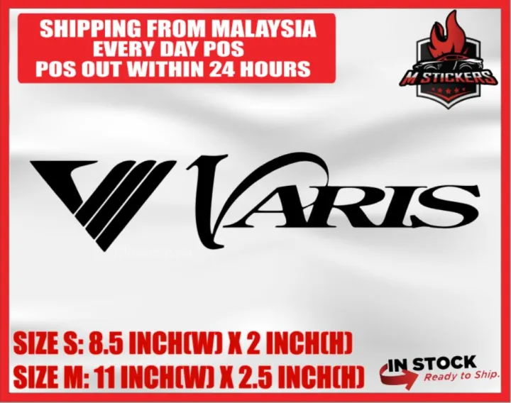 VARIS LOGO CAR STICKER MYVI LANCER EVOLUTION AXIA WIRA HONDA CIVIC CITY ...