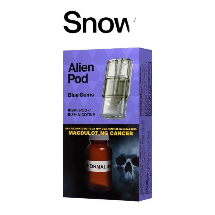 Snowplus ALIEN SINGLE Pods BLUE GEMS / BLUEBERRY Flavor for Alien X/Air ...
