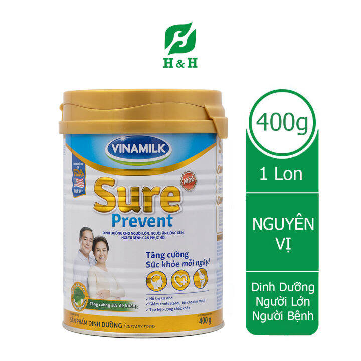 Sữa bột SURE PREVENT của VINAMILK Dinh dưỡng tối ưu cho sức khỏe người ...