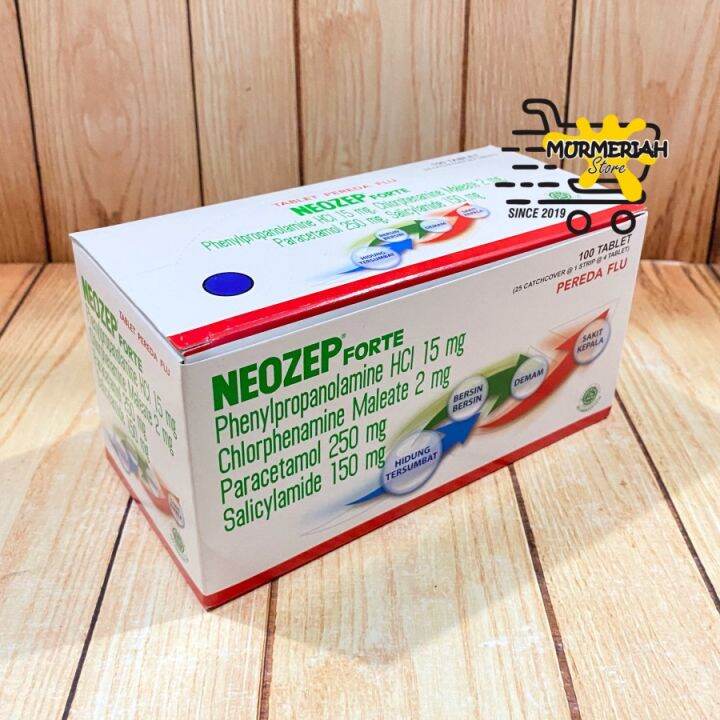 NEOZEP FORTE STRIP isi 4 Tablet - Obat Flu, Demam & Pilek | Lazada ...