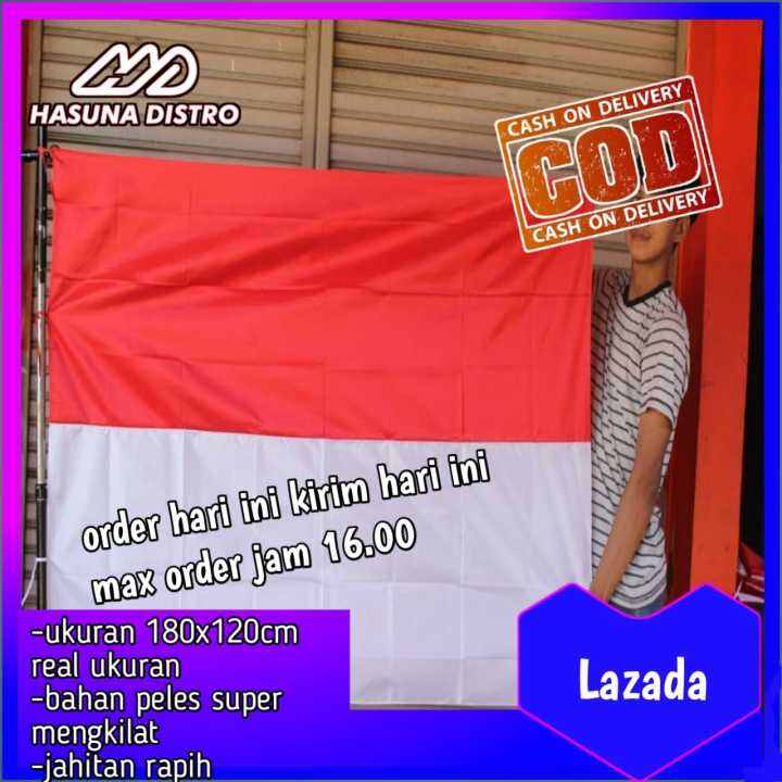 Bendera Merah Putih Ukuran 180x120cm | Lazada Indonesia