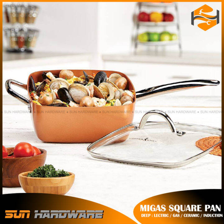 SUN HARDWARE 4 in 1 Migas Non-Stick Square Pan | Lazada PH