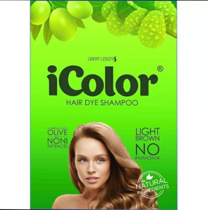 Icolor Hair Dye Shampoo Light Brown | Lazada PH
