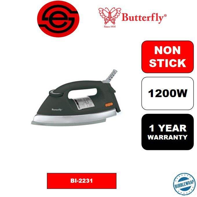 Butterfly Electric Dry Iron 1200W BI-2226 BI-2226A | Lazada