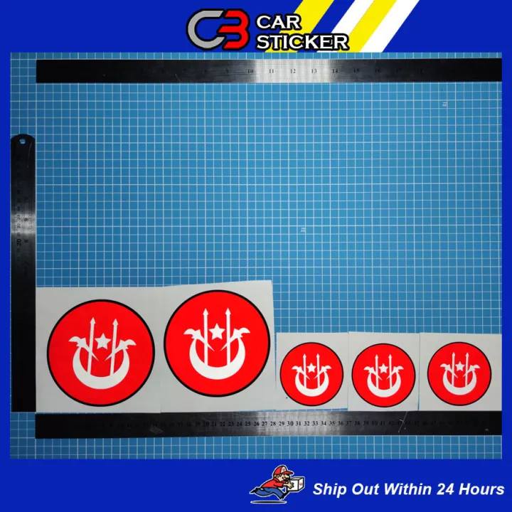 Lambang Bendera Kelantan Sticker Cutting / cs400 | Lazada