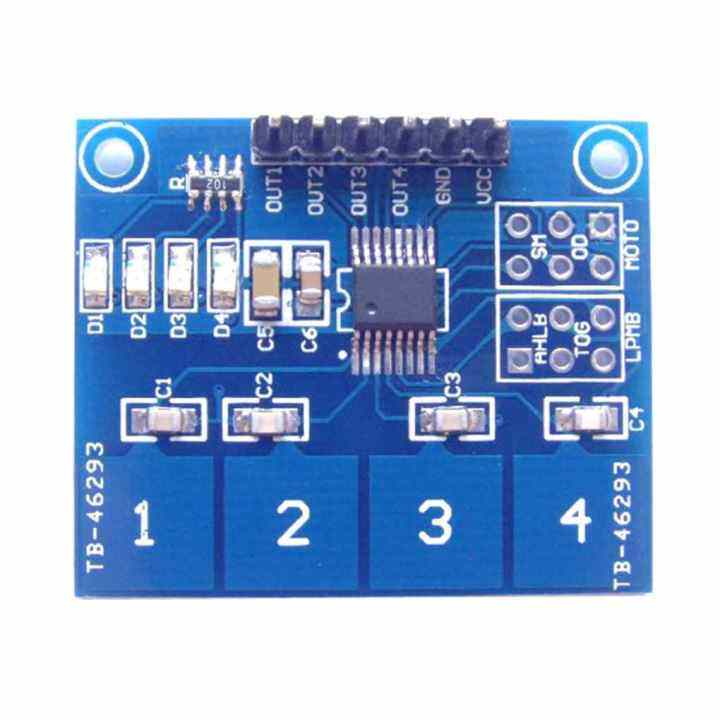 4 Keys Buttons Touch Switch Module Touch Capacitance Digital Transducer Board Sensor 2.4V-5.5V ...