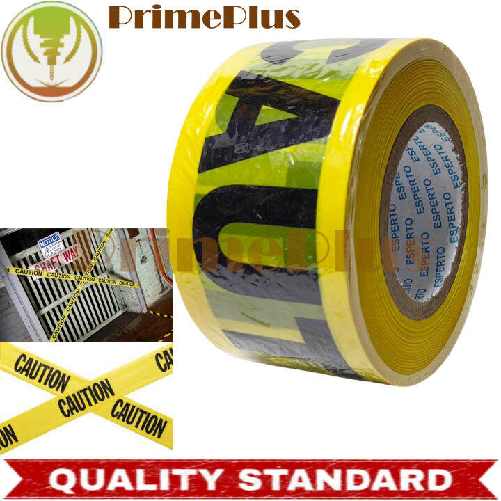 Esperto Caution Tape Barricade Tape Warning Tape 300M Heavy Duty [Sold per 1 roller} | Lazada PH