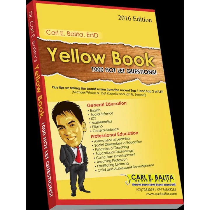 Yellow Book 2016 by Carl Balita Review Center and Tii Taak's Library ...