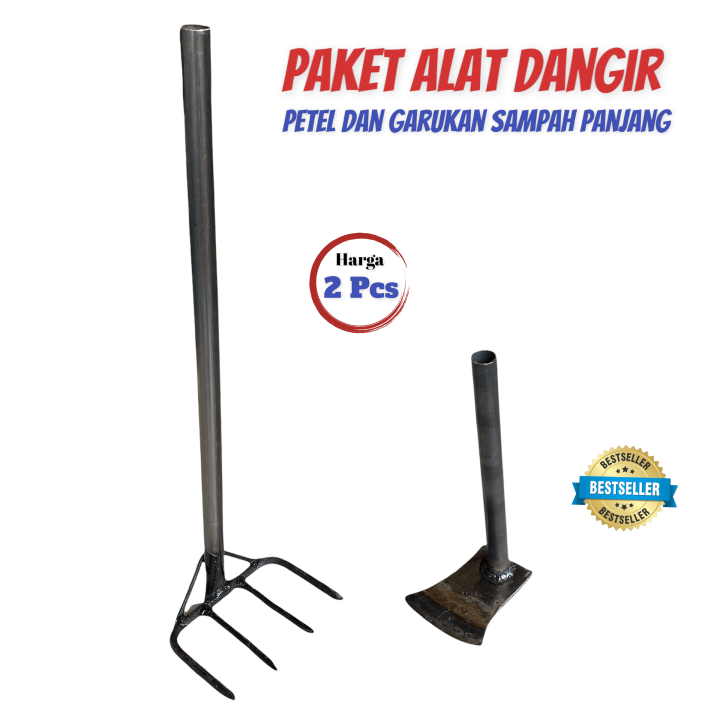 Cangkul Kecil Dan Garukan Sampah - Paket Isi 1 dan 2 Pcs Alat Dangir ...