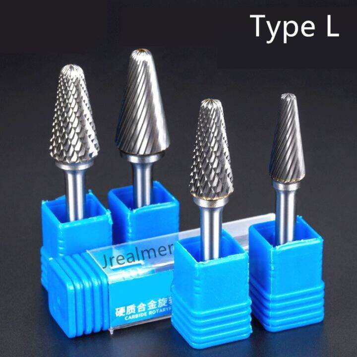 L type 6mm Shank Tungsten Carbide Burrs Rotary Burr Mata Porting Tool | Lazada