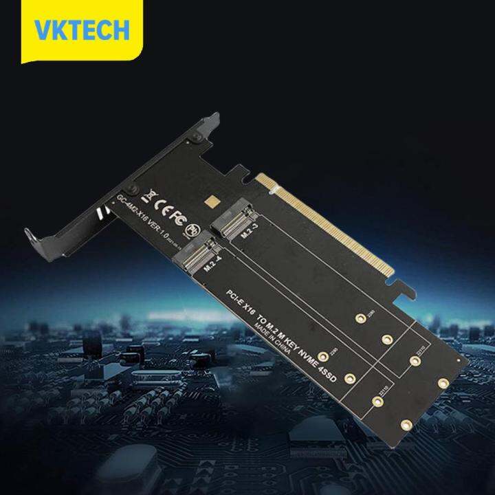 [Vktech] M.2 NVME Expansion Card Metal PCIE 3.0 X16 Adapter Board M Key HDD Adapter Controller ...