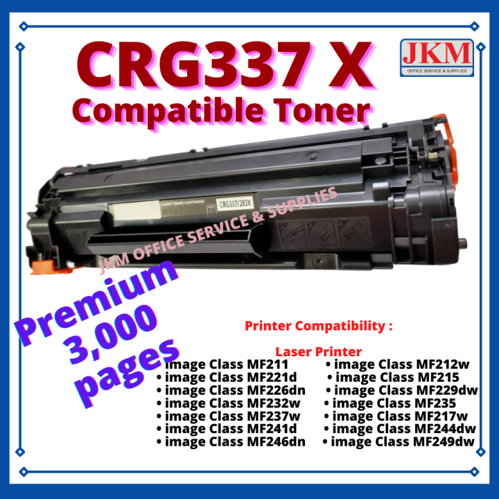 Canon 337 Cartridge337 3MF211 MF212w MF215 MF217w MF221d MF226 MF229dw ...