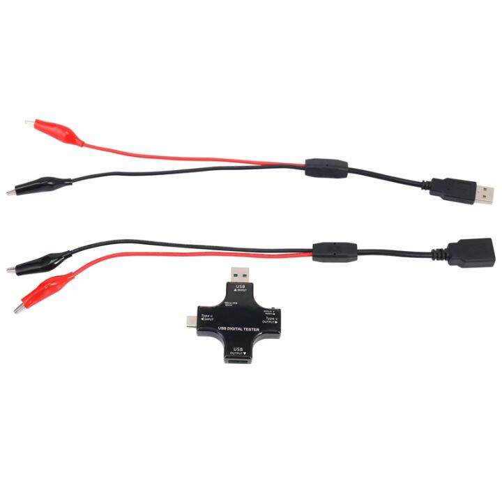 USB C Tester,2 in 1 Type C USB Tester Color Screen IPS Digital ...